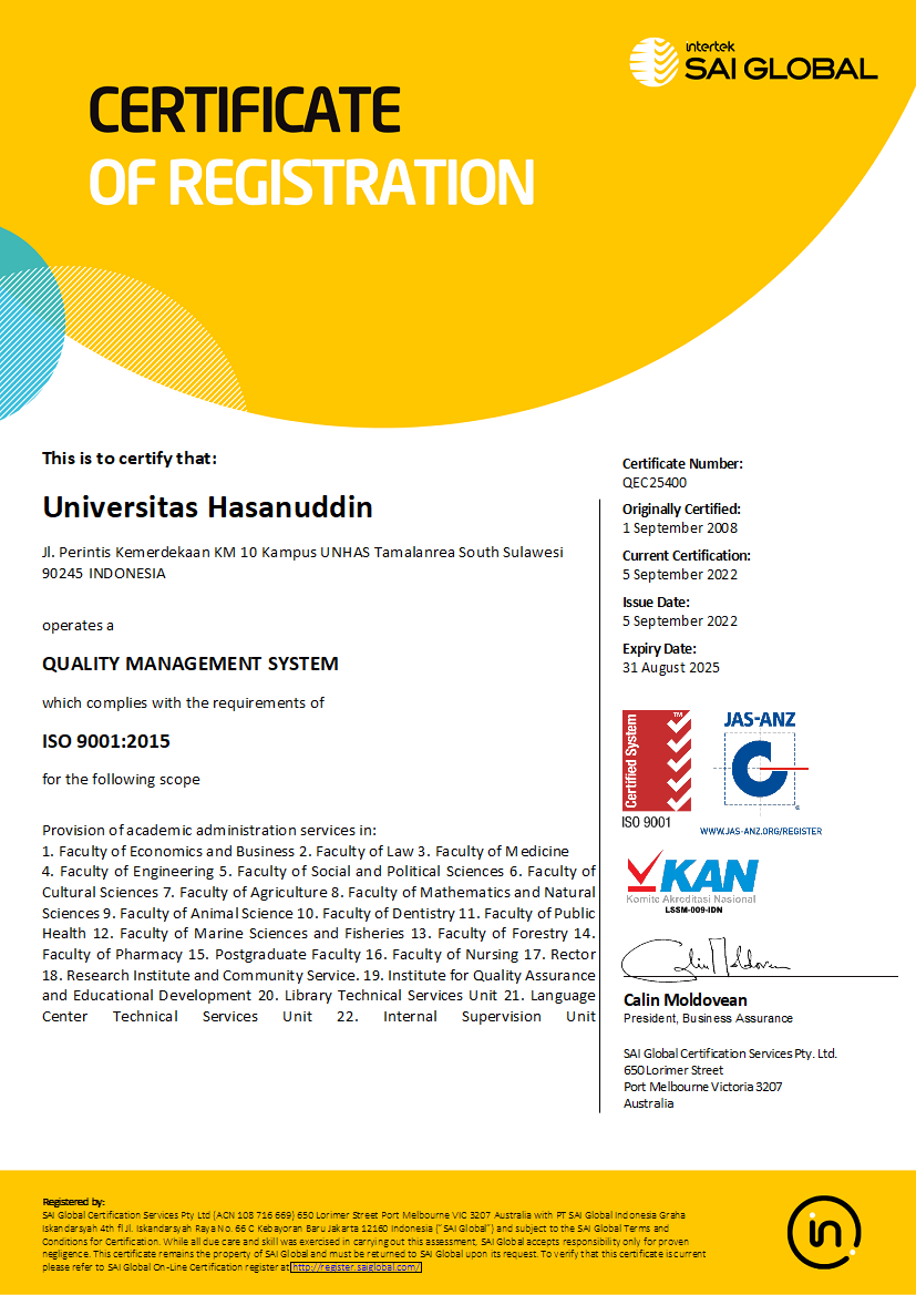 ISO – Fakultas Keperawatan